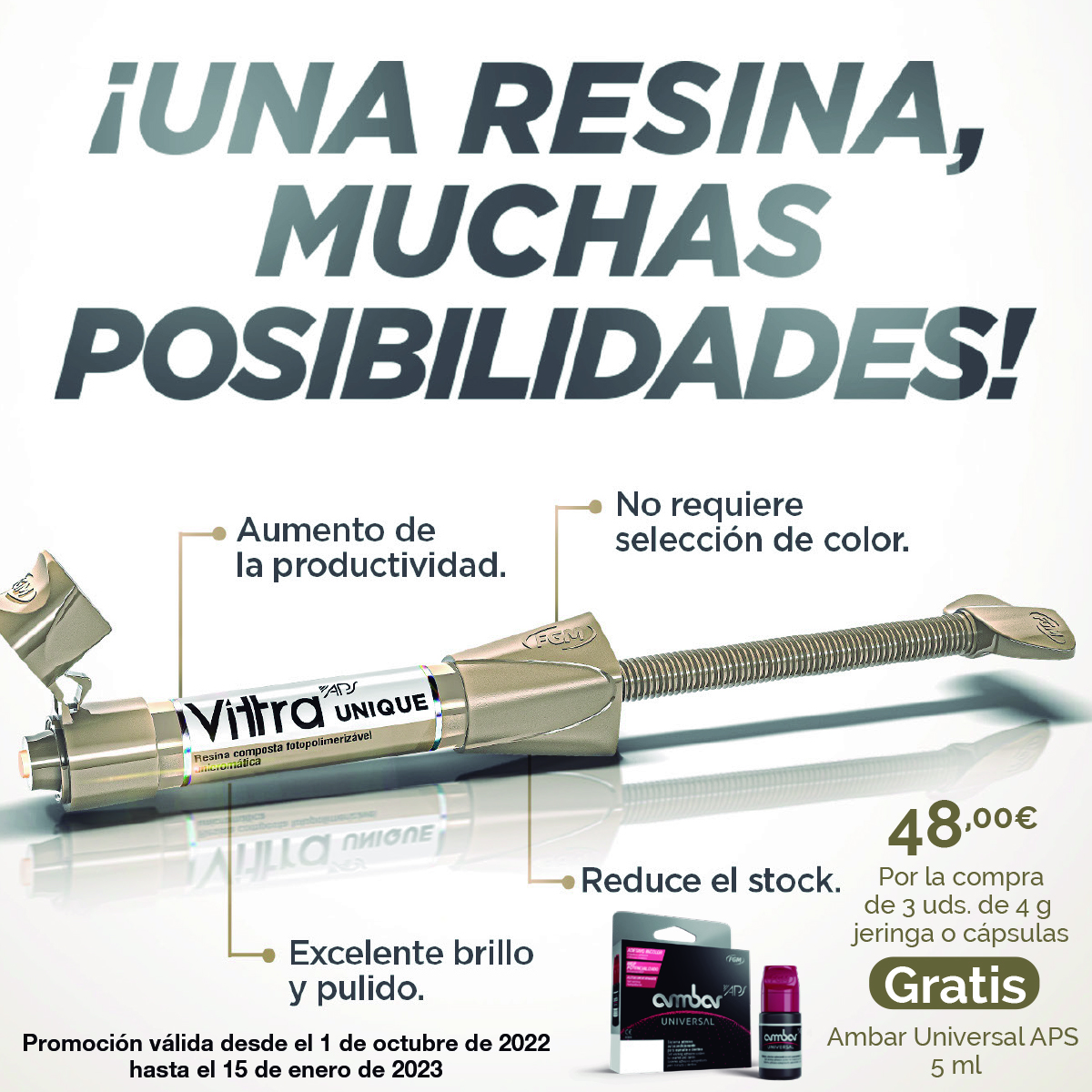 Materiales dentales EXCLUSIVOS FGM | AMERICAN M&D